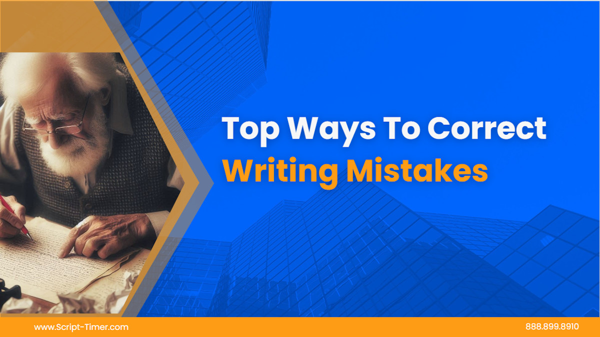 Top Ways To Correct Writing Mistakes - SCRIPT TIMER